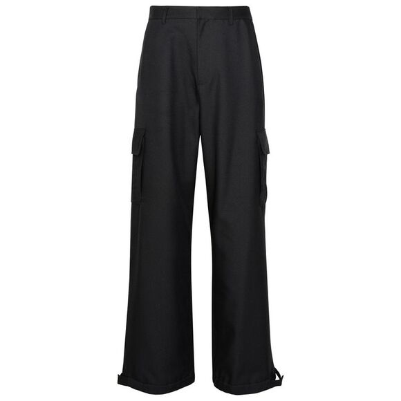 Off-White | Jeans | Offwhite Black Polyester Cargo Pants Men | Poshmark